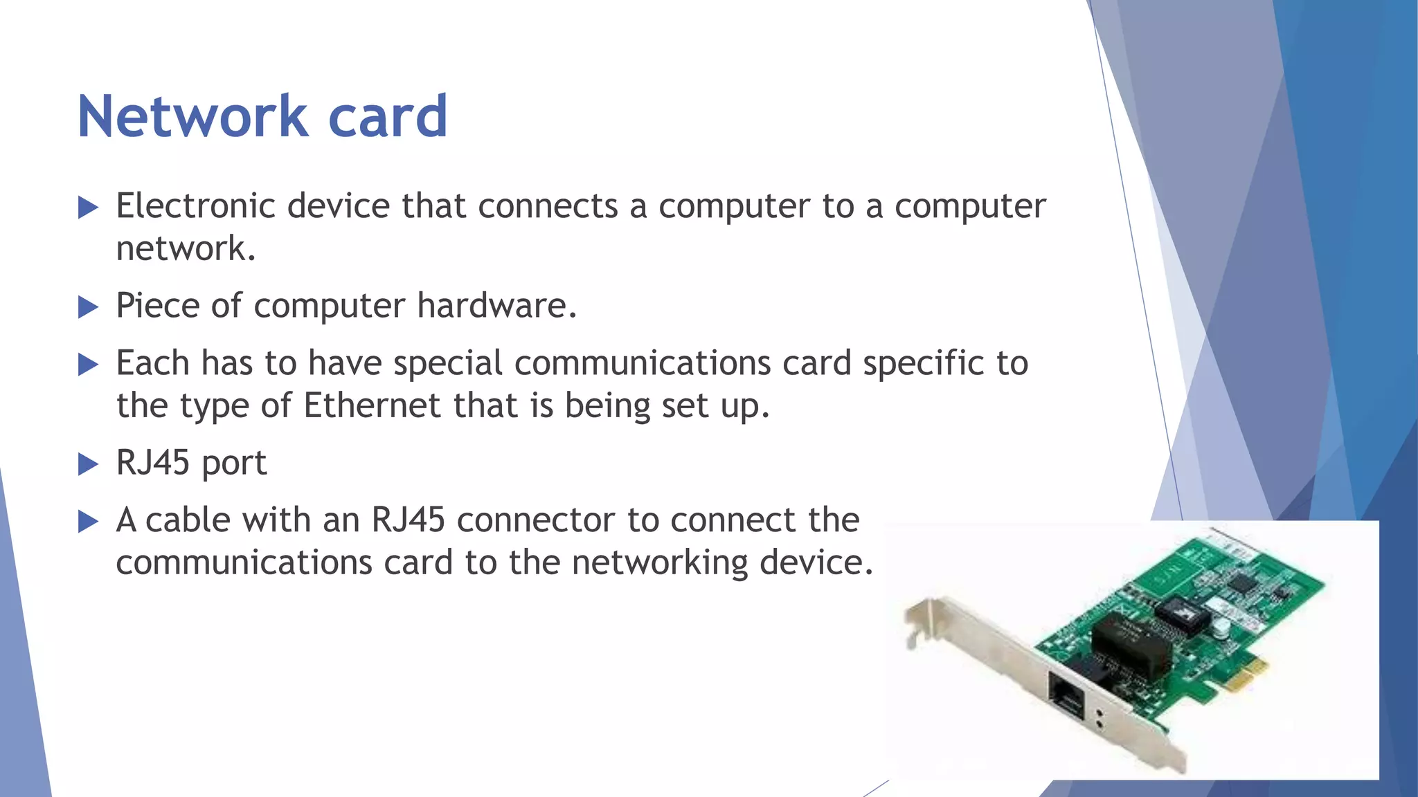 Typical elements in a LAN | PPT