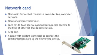 Typical elements in a LAN | PPT