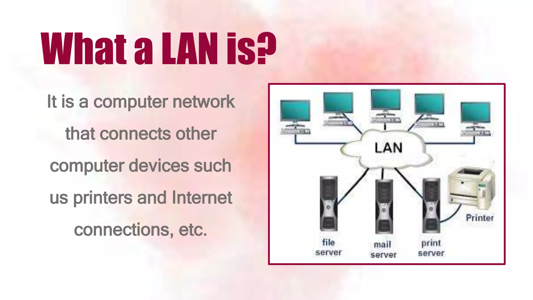 Typical elements in a LAN | PPTX | Computer Networking | Computing