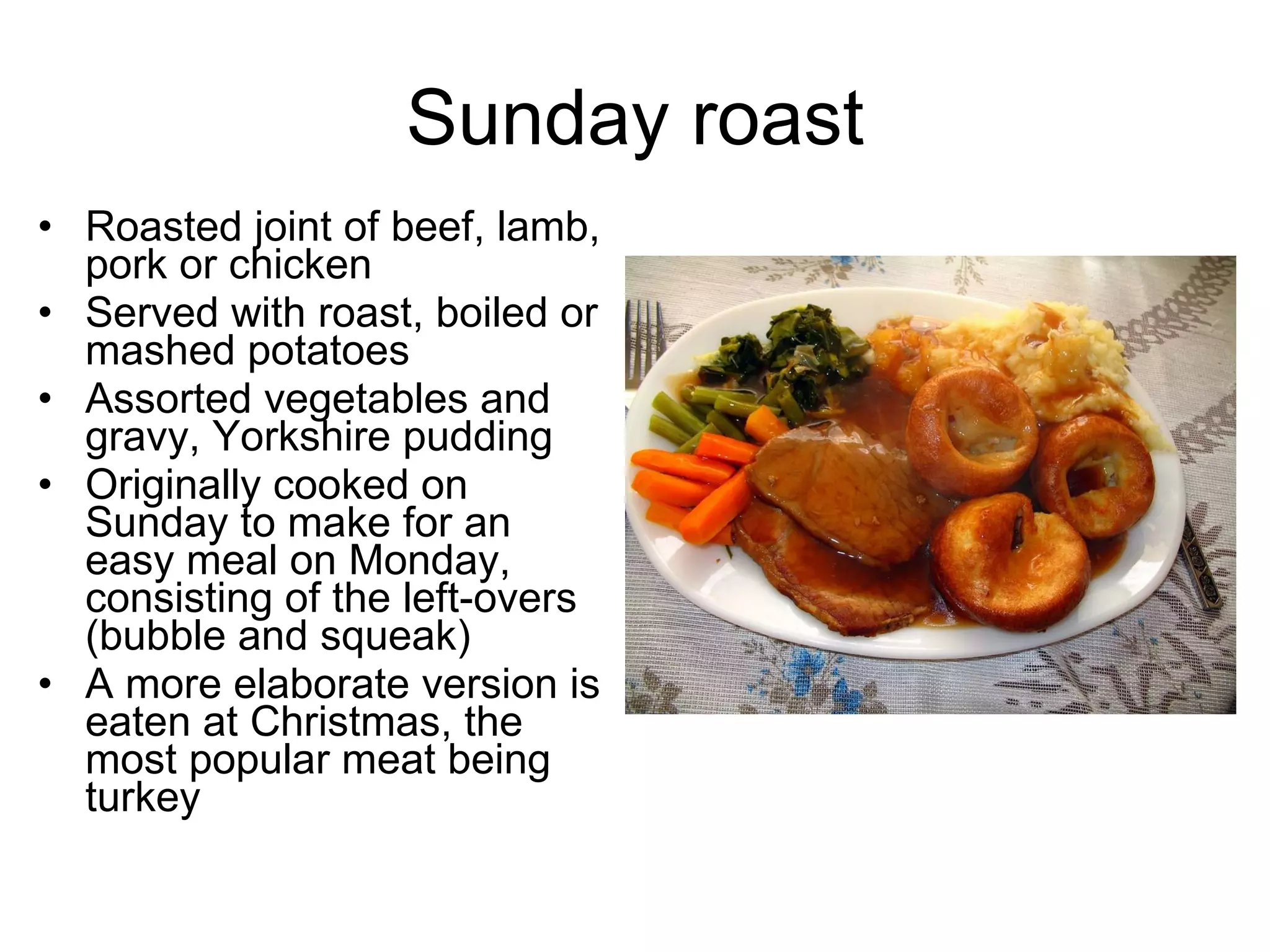 Typical english foods | PPS