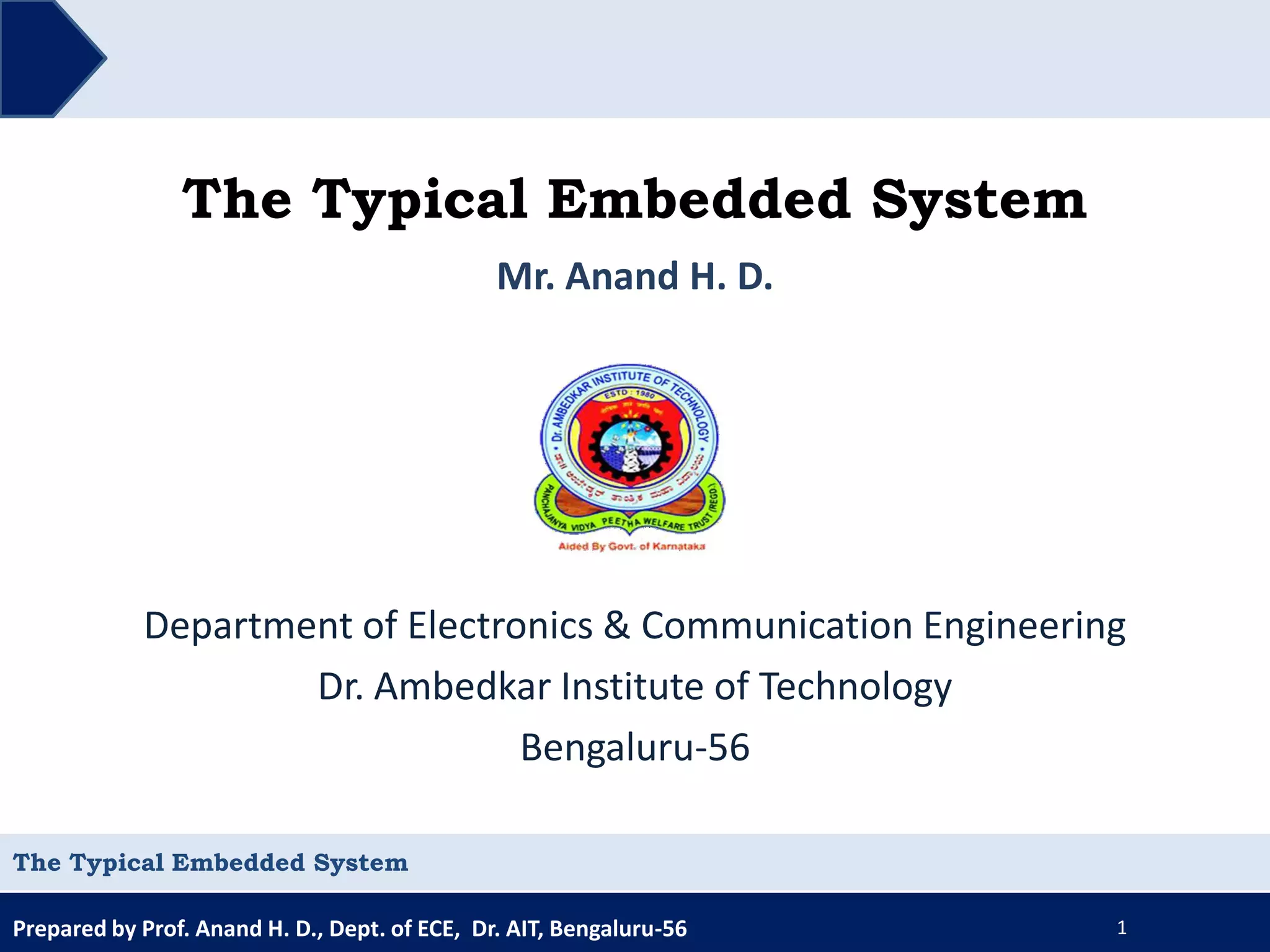 Typical Embedded System | PPT