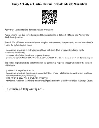 Typical Essay Format - Neuro Gastronomy | PDF