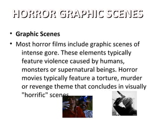 Typical horror characteristics | ODP