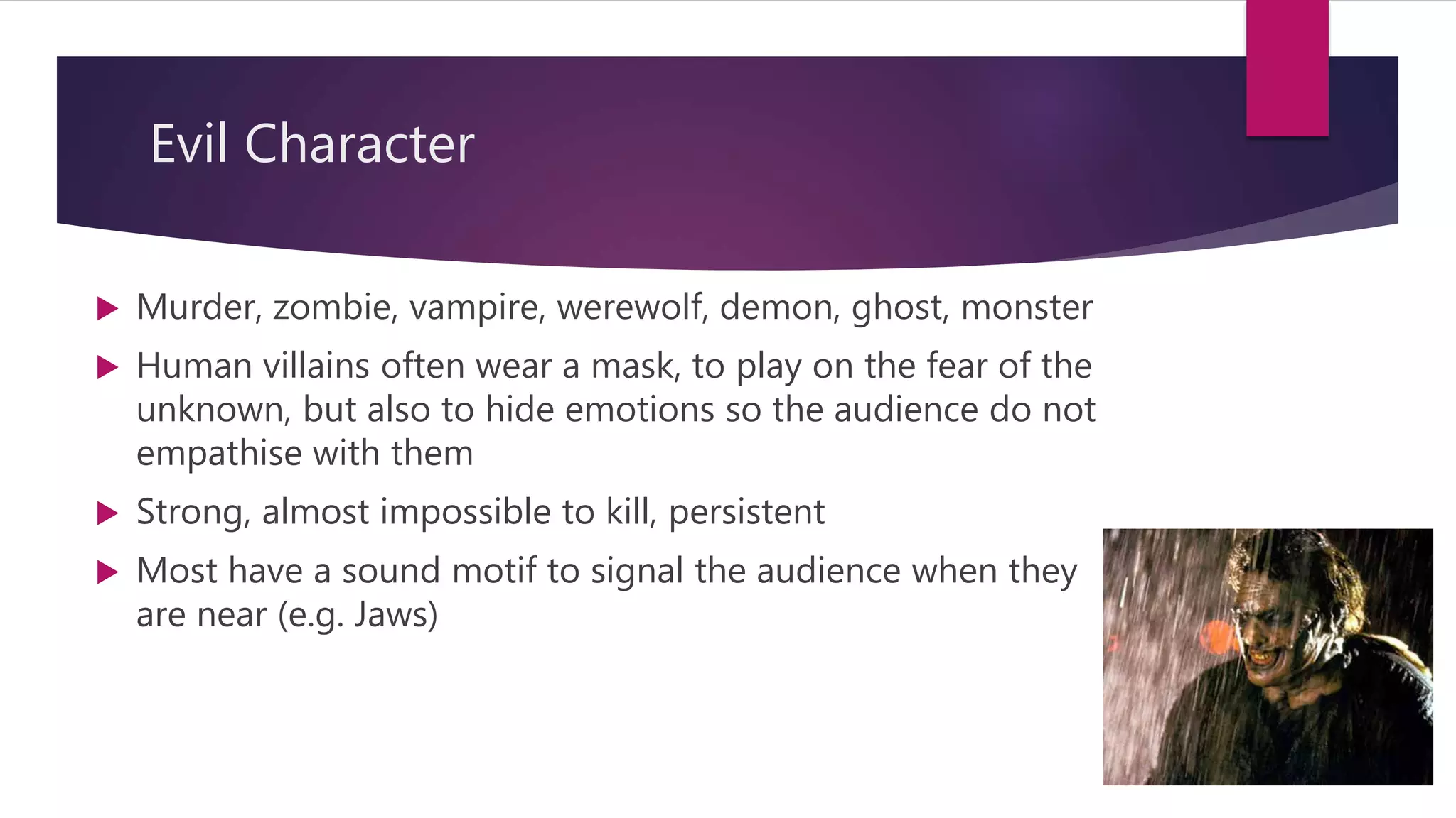 Typical horror movie characters | PPTX