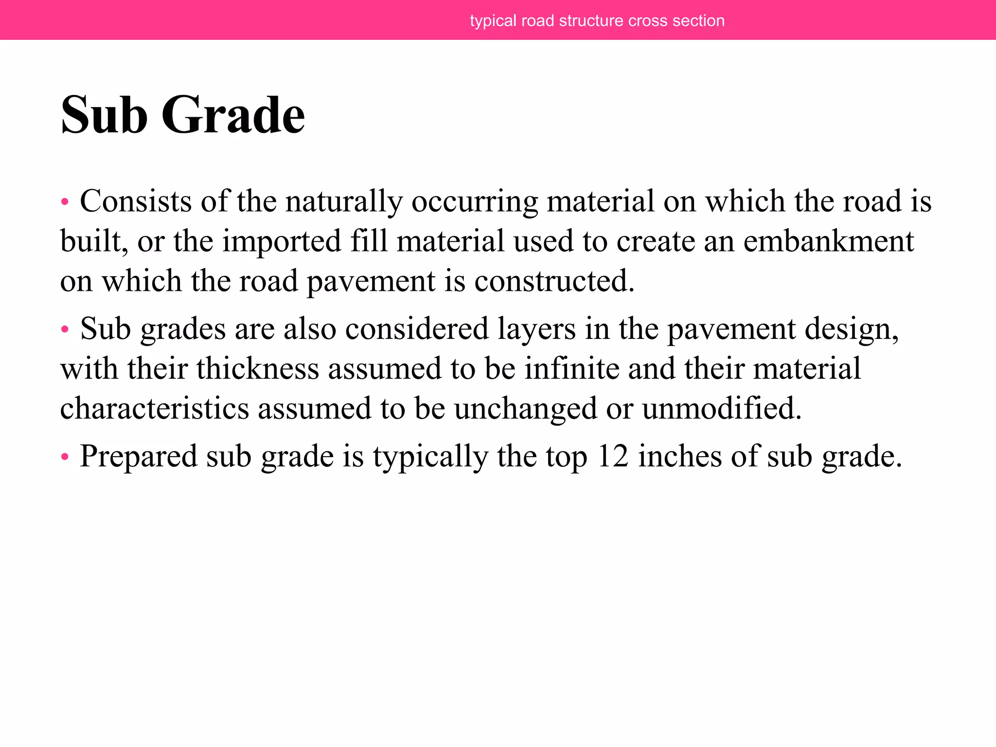 Typical road structure cross section details | PPTX