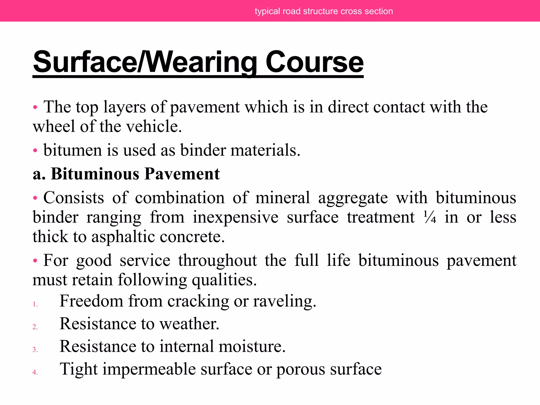 Typical road structure cross section details | PPTX