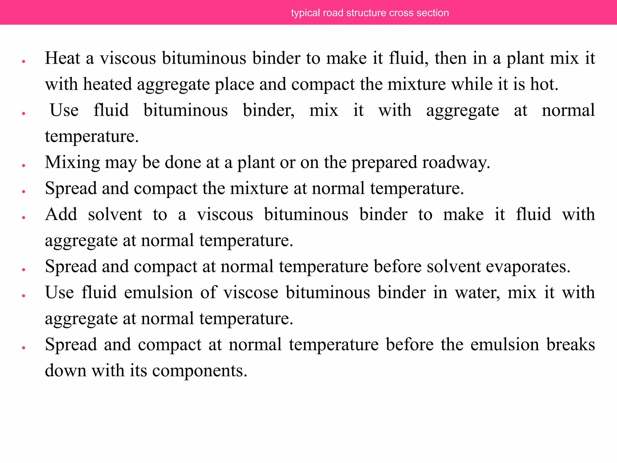 Typical road structure cross section details | PPTX
