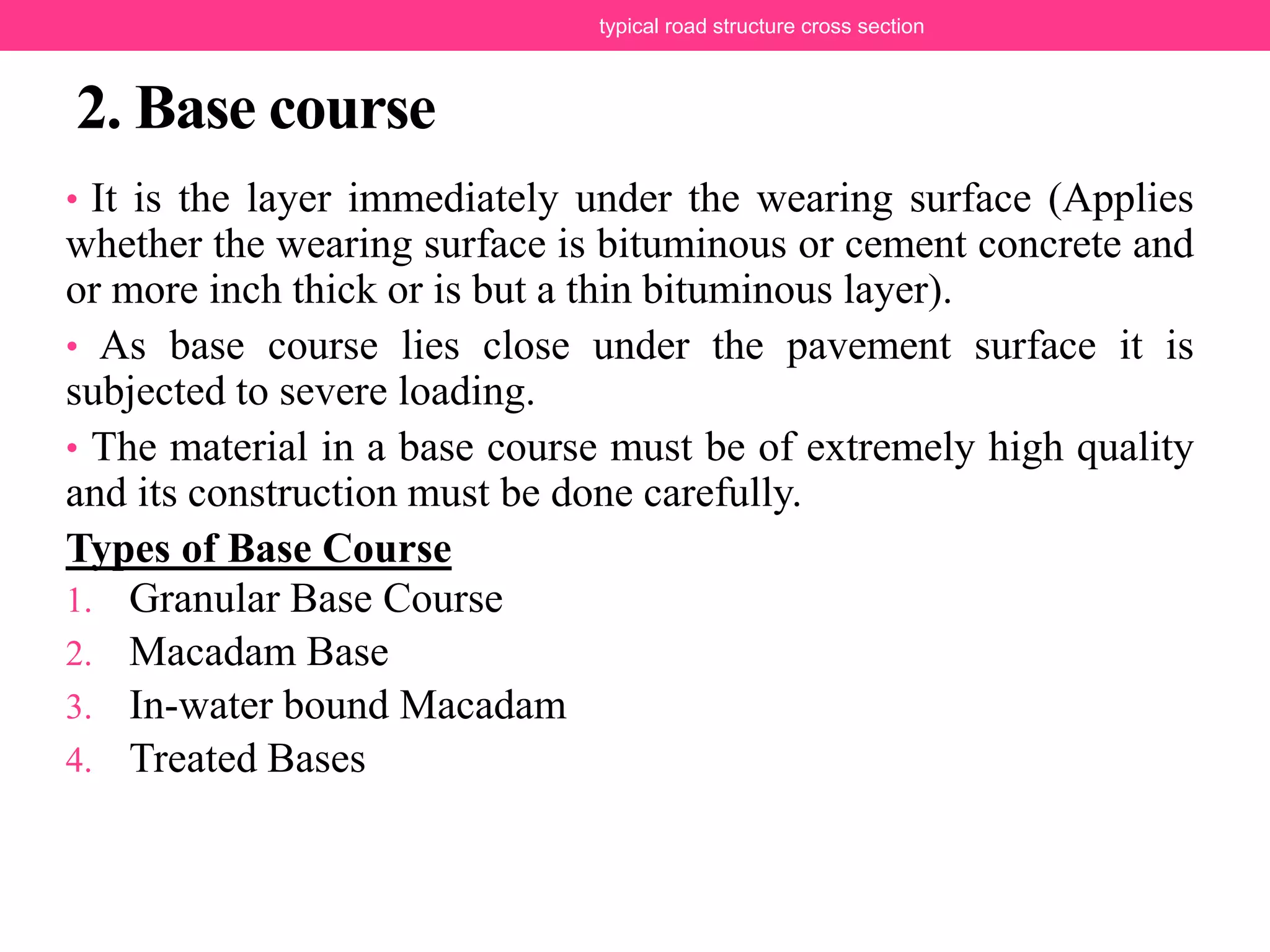 Typical road structure cross section details | PPTX