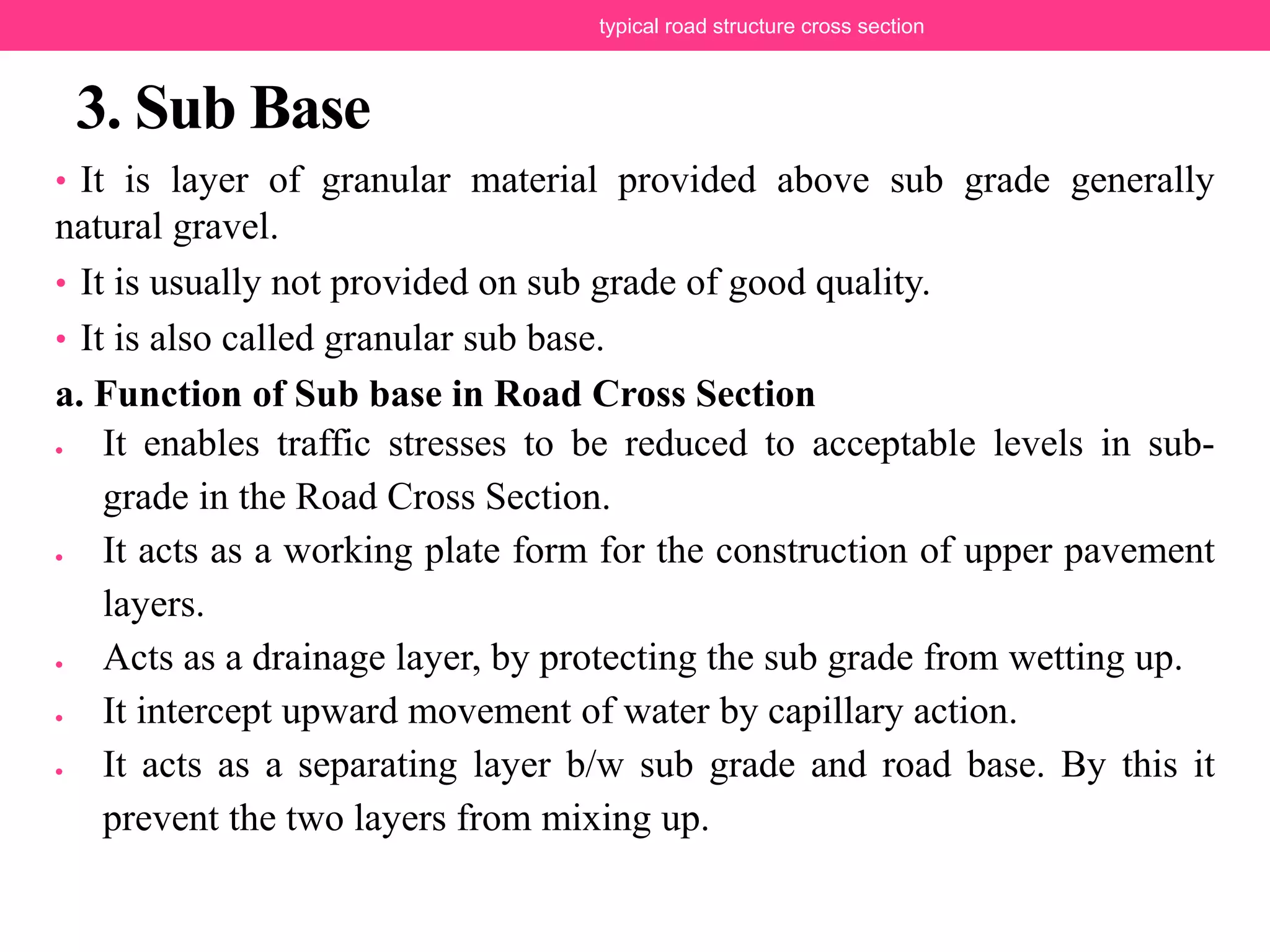 Typical road structure cross section details | PPTX