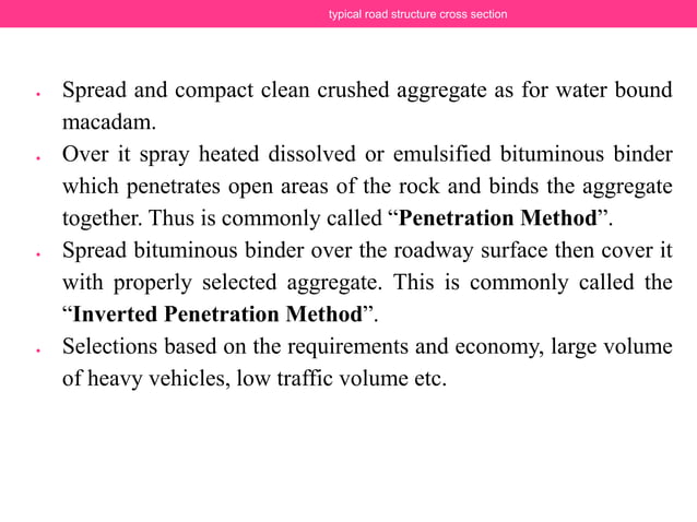 Typical road structure cross section details | PPTX