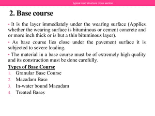 Typical road structure cross section details | PPTX