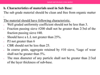 Typical road structure cross section details | PPTX
