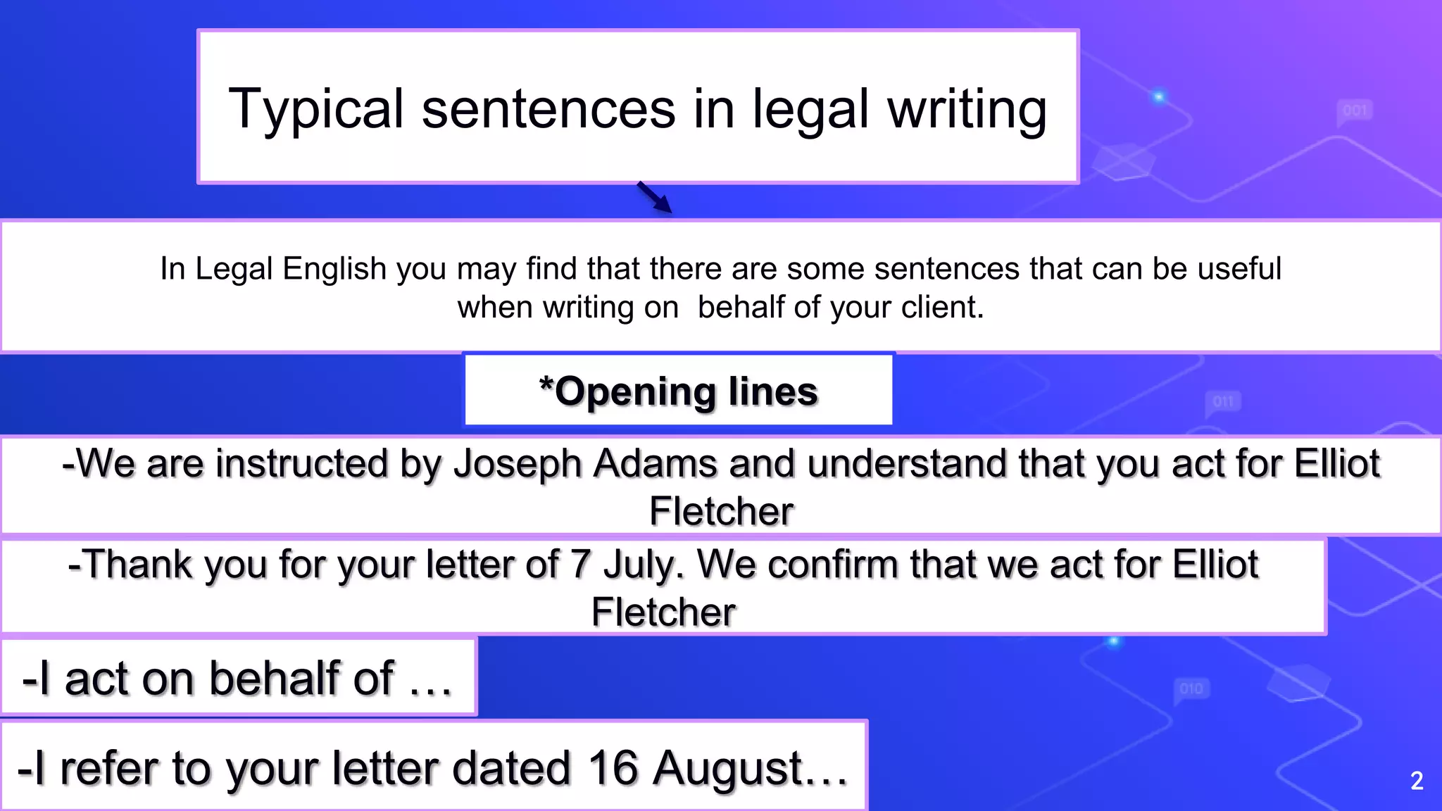 Typical sentences in Business Letter Writing- | PPTX
