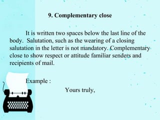 Typing a letter | PPT