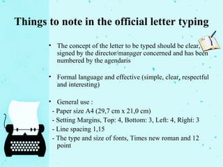 Typing a letter | PPT