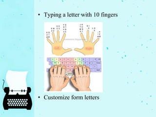 Typing a letter | PPT