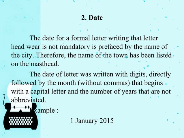 Typing a letter | PPT