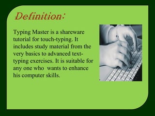 Typing master pro. | PPT