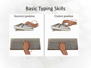 Typing skills review | PPTX | Injuries | Diseases and Conditions