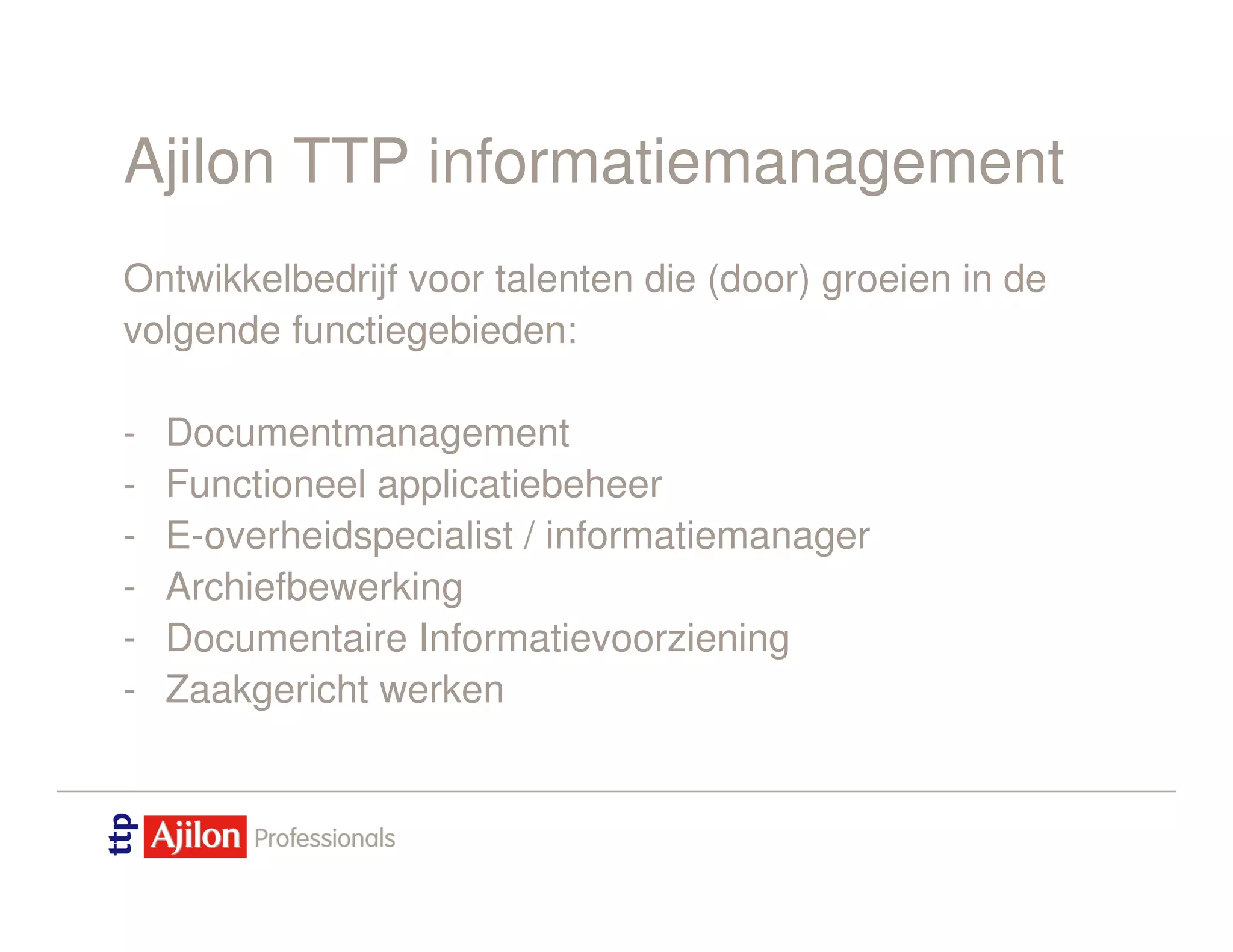 Typisch Ajilon TTP | PPT