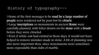 Art of Typography | PPT
