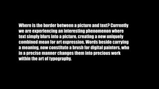 Art of Typography | PPT