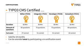 TYPO3 Certification Insights | PPT