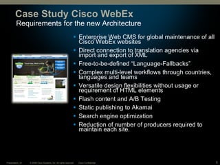 Open Source CMS TYPO3 at Cisco WebEx | PPT