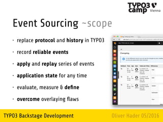 TYPO3 Backstage Development | PPT