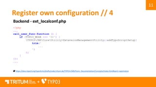 TYPO3 EXT:form for integrators | PPT