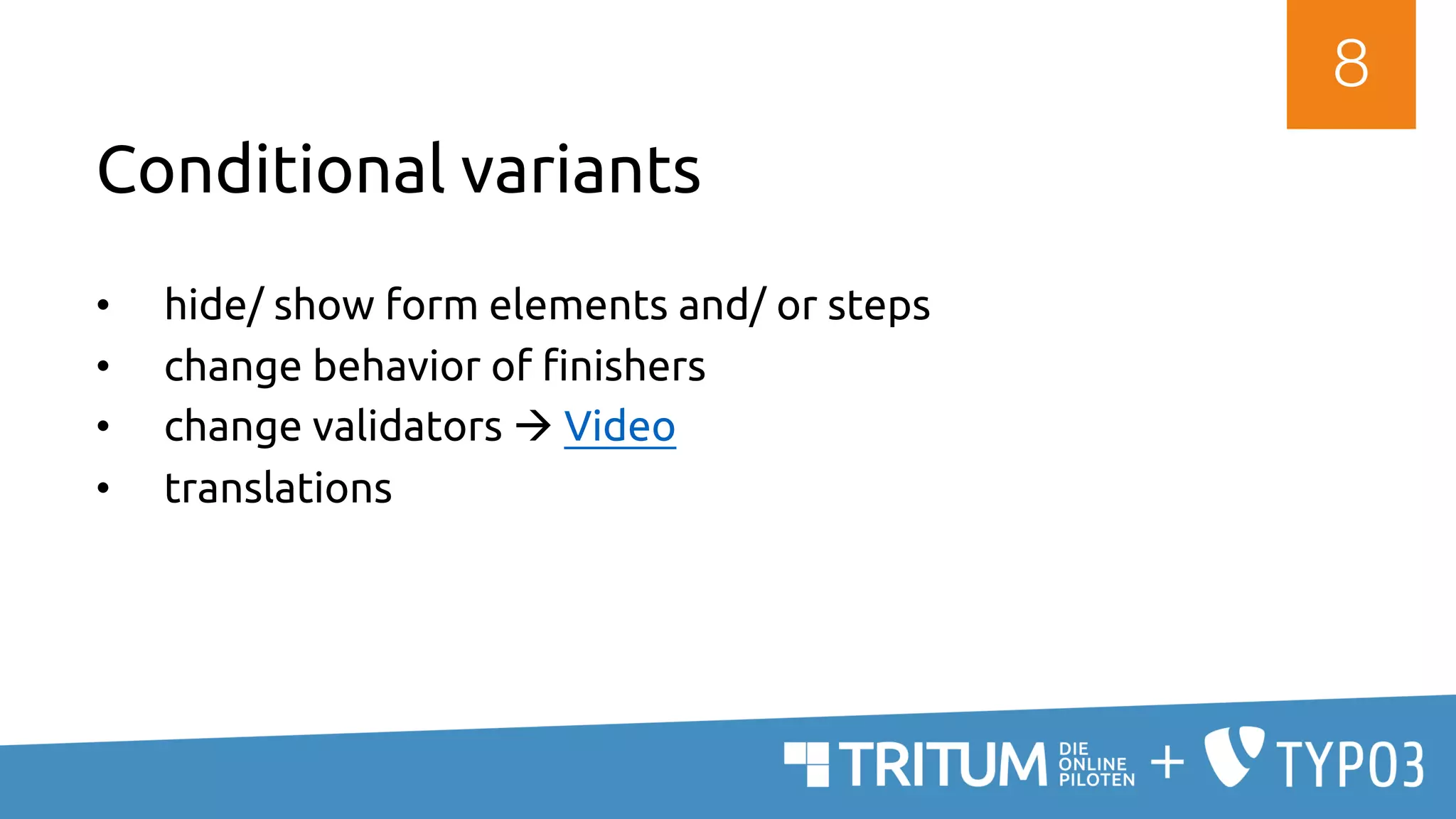 TYPO3 Form Framework v9 & v10 | PPT | Free Download