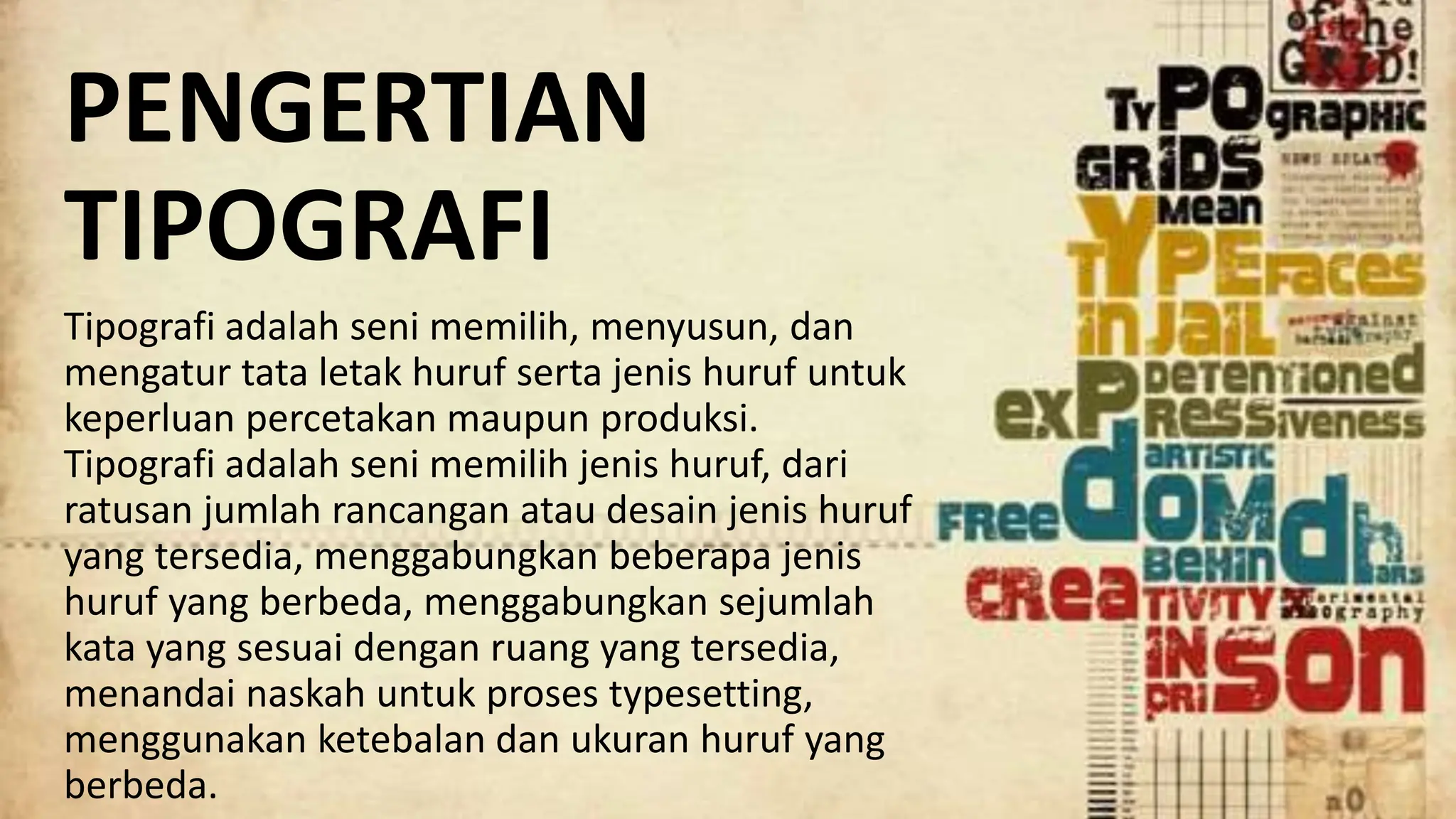 materi dasar Typografi voksdional skill desaingrafis SMA POMOSDA | PPT