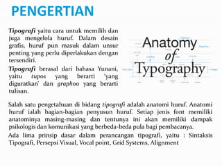 Typografi Huruf dan Kata Dasar dan Pemahaman.ppt