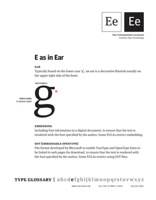 Typographers glossary | PDF