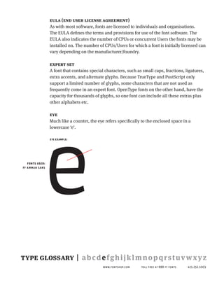 Typographers glossary | PDF