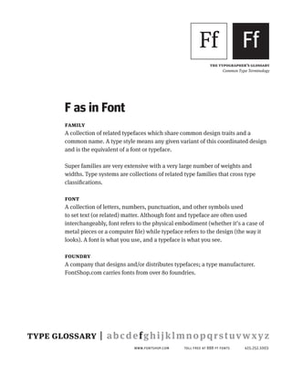 Typographers glossary | PDF