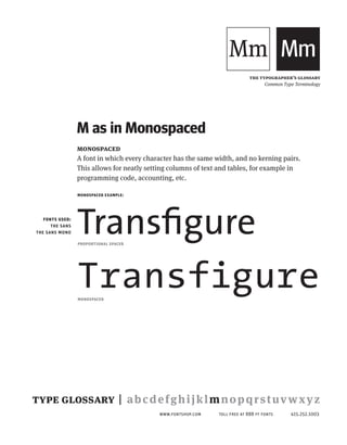 Typographers glossary | PDF