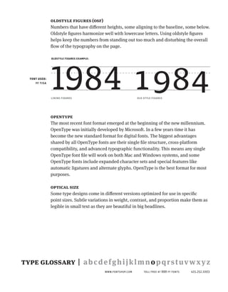 Typographers glossary | PDF