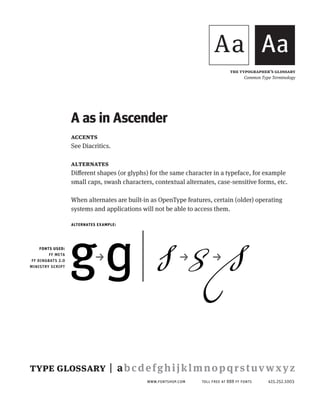 Typographers glossary | PDF