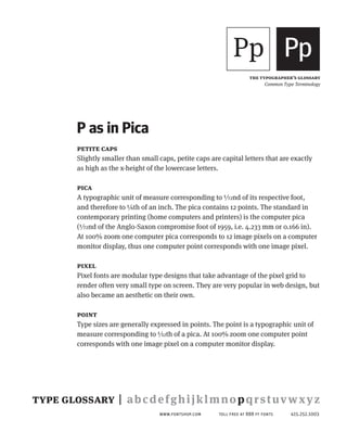 Typographers glossary | PDF