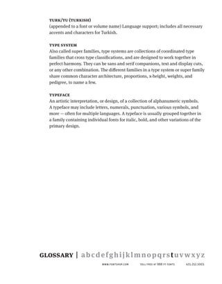 Typographers glossary | PDF