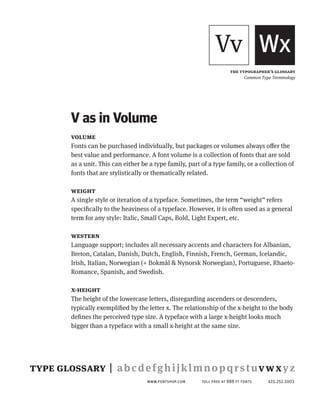 Typographers glossary | PDF