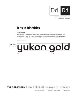 Typographers glossary | PDF