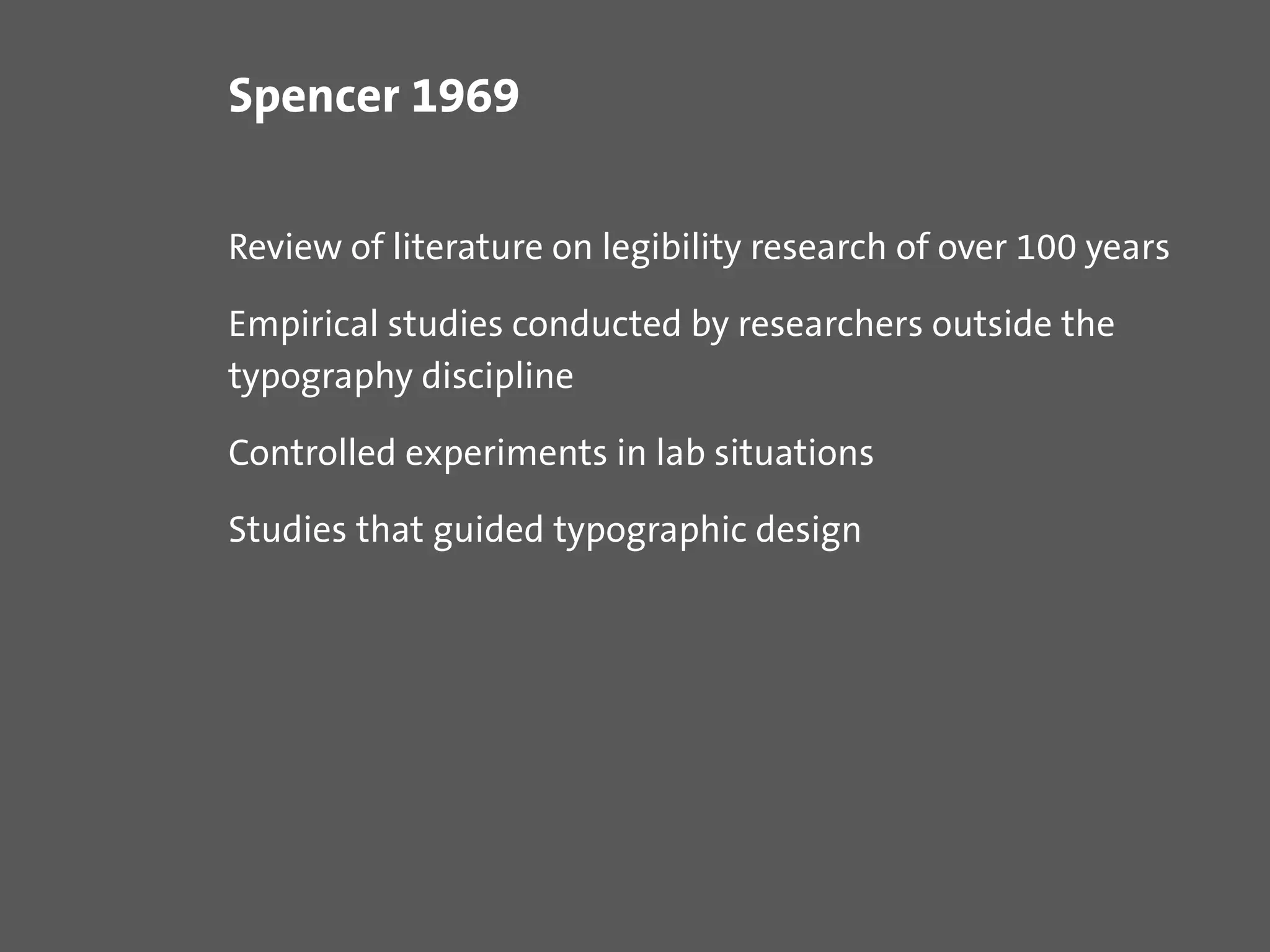 Typographic hierarchy and legibility research | PPT