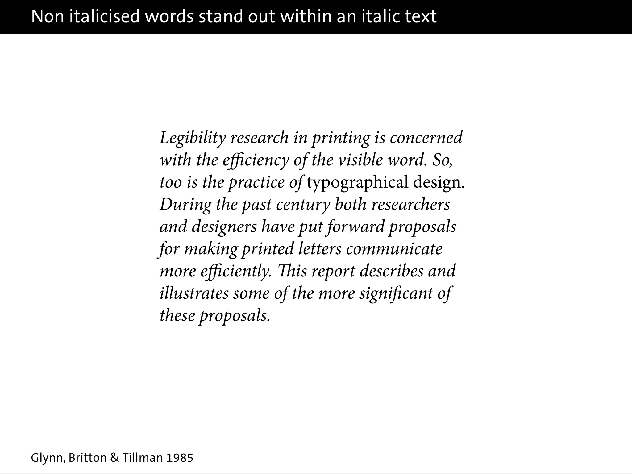 Typographic hierarchy and legibility research | PPT