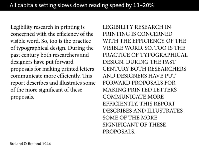 Typographic hierarchy and legibility research | PPT