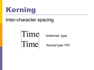 Typographic basics | PPTX