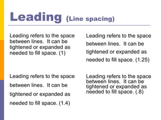 Typographic basics | PPTX