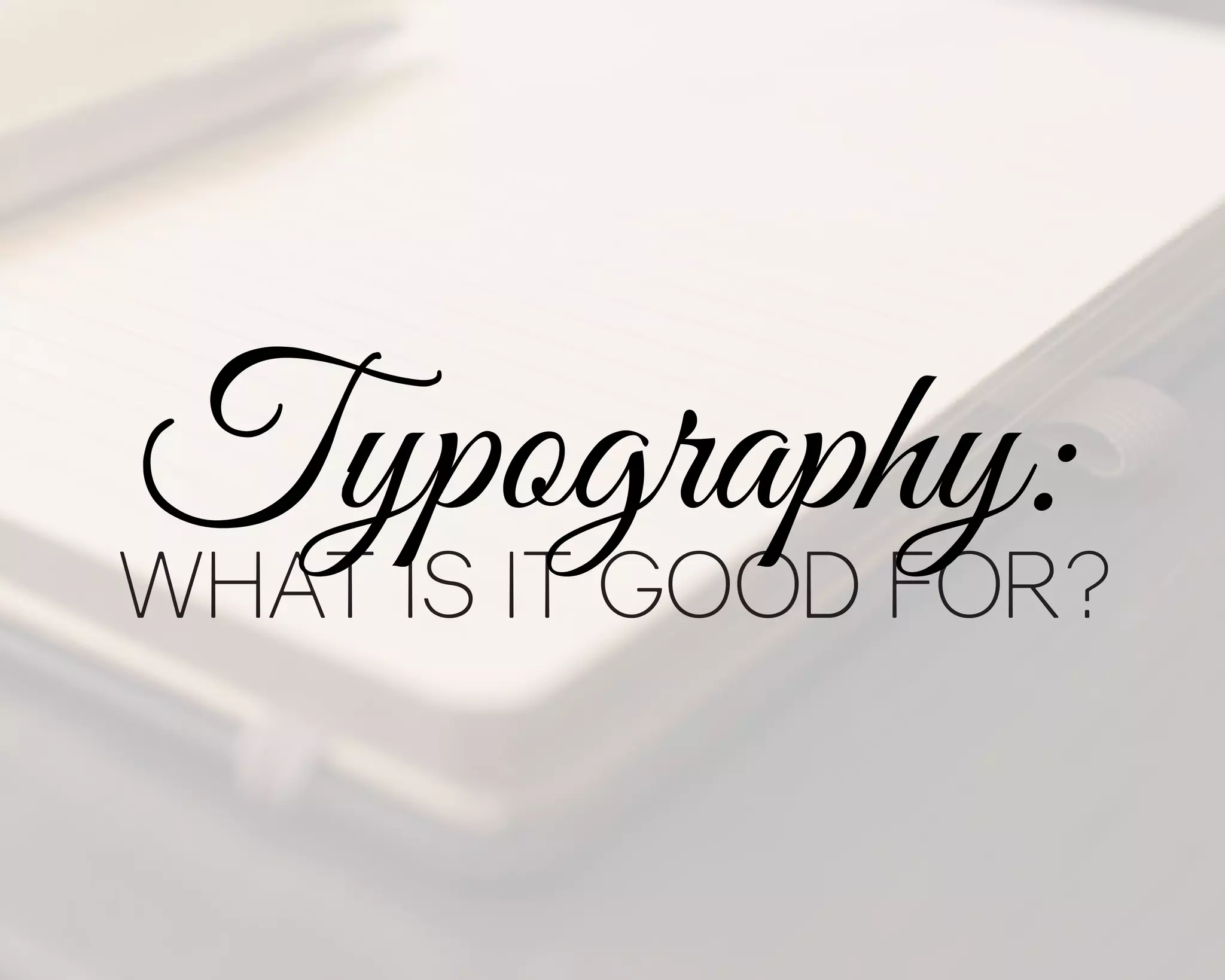 Typography 101: The Basics | PDF