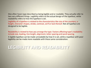Typography - Selecting the Right Type for the Job | PPT